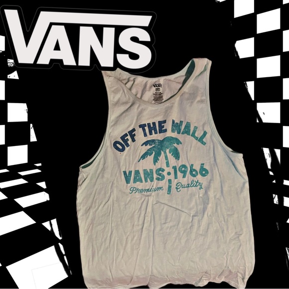 Vans | Shirts | Mens Vans Muscle Tank With Gradient Palm Tree Logo ...